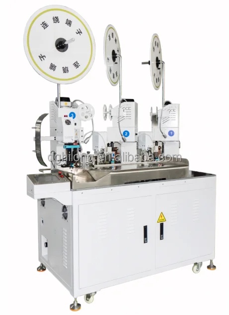 Fully Automatic Combine 2 Wire and 3 Terminal Crimping Machine ...