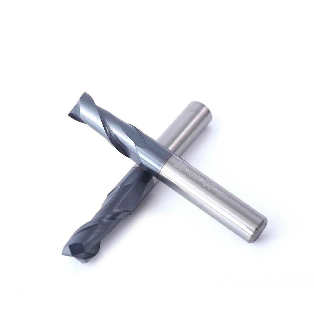 D3*9*d3*50l*2f Carbide Cnc Milling Cutter 2 Flutes Flat End Mills - Buy ...