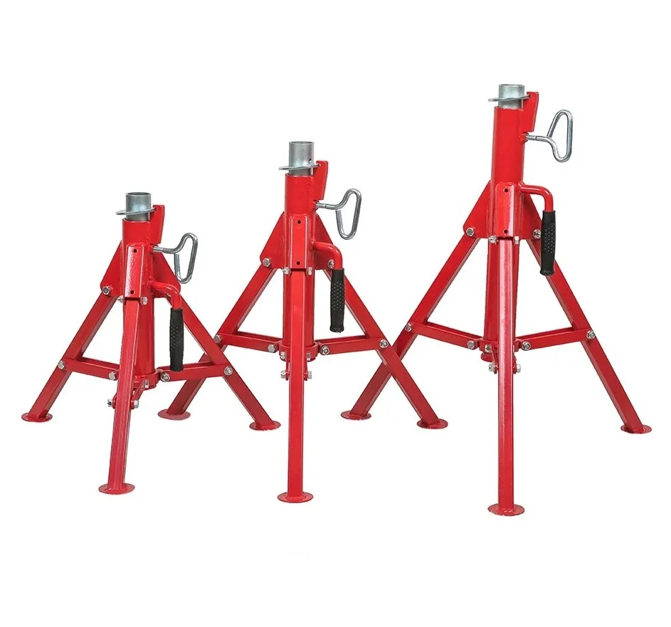 1107 Pipe Jack Stand with V-Head - Durable & Portable Support
