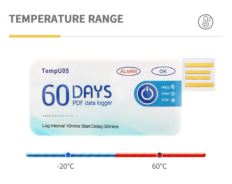 TEMP U05 Digital Measuring Pressure USB Datalogger