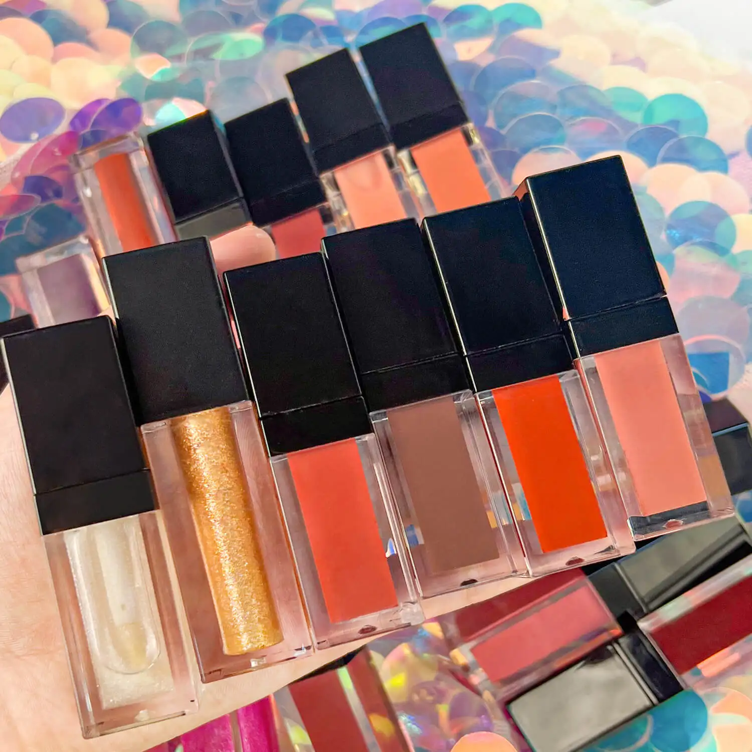 Lastrose Wholesale Empty Lip Gloss Tube With Rhinestone 4ml Clear Round ...