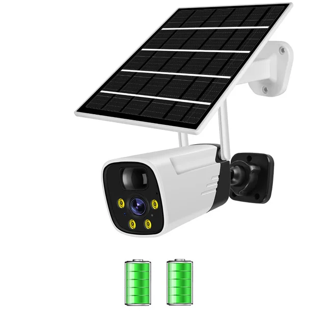 ICSEE 3MP Outdoor Solar Camera Wifi Supports 180 Degree VR Panorama ...