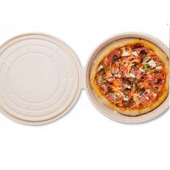Customized Eco-friendly Sugarcane Biodegradable Disposable Paper Pizza ...