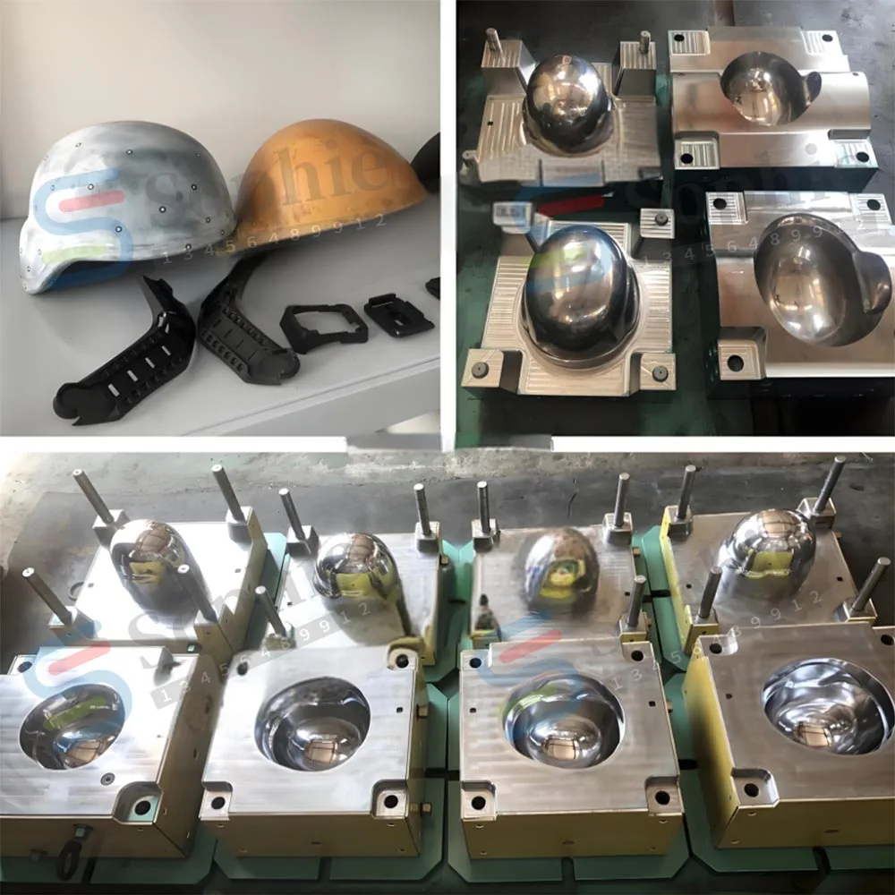 Aramid Helmet Mould Compression Molding Helmet Mold by 315T Hydraulic ...