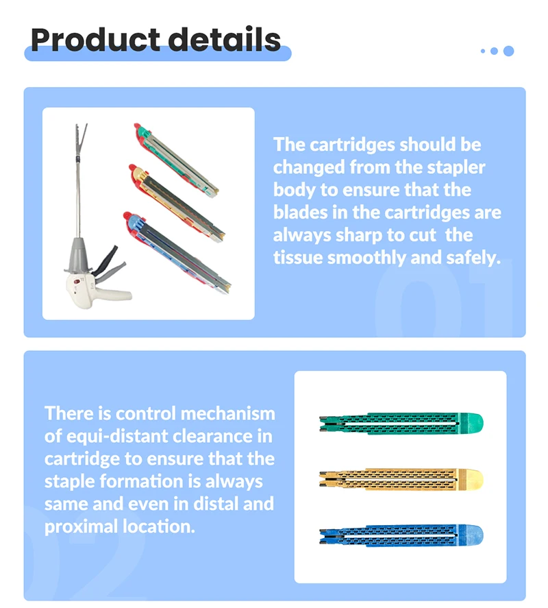 Factory Endo Stapler for Endoscopic Linear Cutter Stapler 60 mm Reload ...