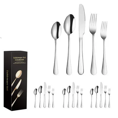 20 Pcs Stainless Steel Cutlery Set - Luxury & Eco-friendly