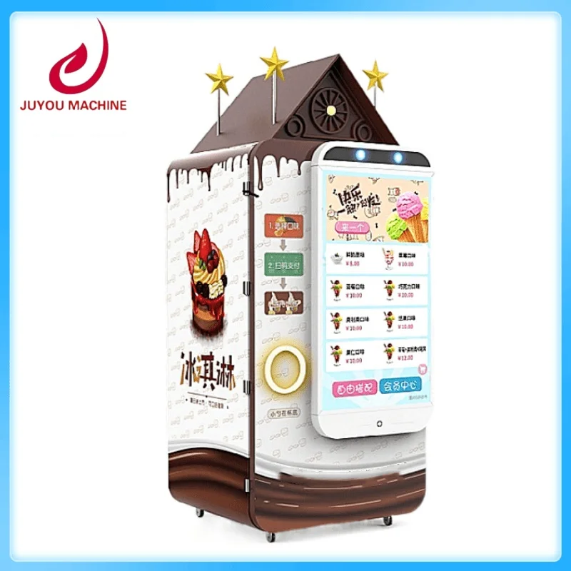 Pasteurizer Ice Cream Vending Machine Thailand Mini Comercial Popsicle ...