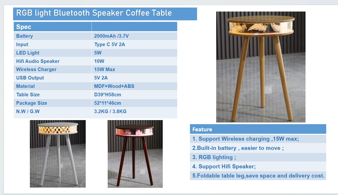 Touch Sensor Table Technology Powered Illuminated Dining Table Tempered ...