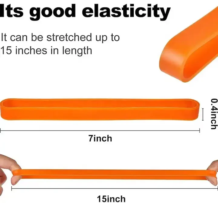 Round Silicone Rubber Bands Colorful Elastic Bands Elastic Rubber ...