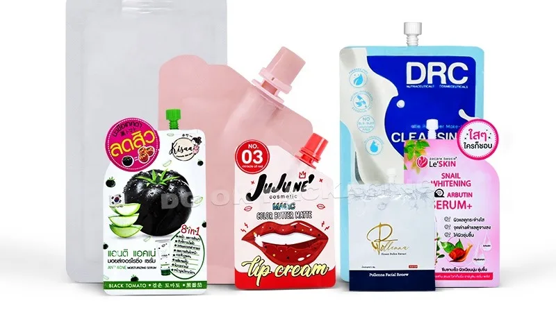 Customized Small Beauty Make Up Pouch Makeup Pouch Plastic Cosmetics ...