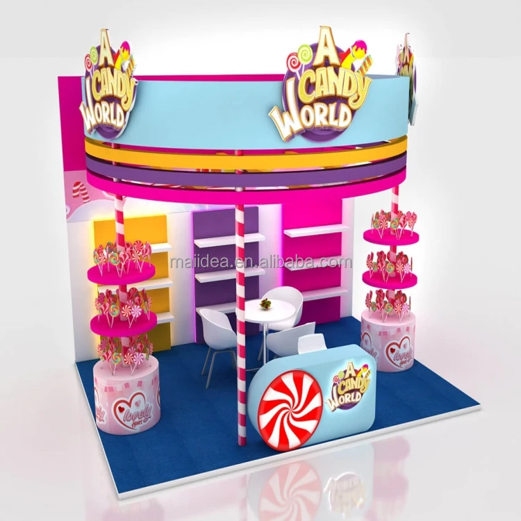 Mall Candy Kiosk - Custom Design & Retail Booth for Sale