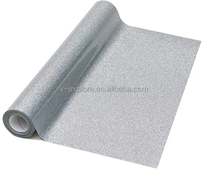 Iron-on Htv Gold Glitter Vinyl Rolls,Glitter Htv Heat Transfer Film ...