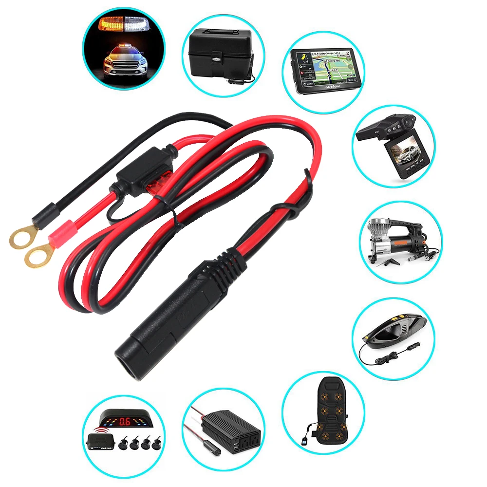 12 Volt Sae 2 Pin Panel Sae Quick Connector Disconnect Plug 16Awg to ...