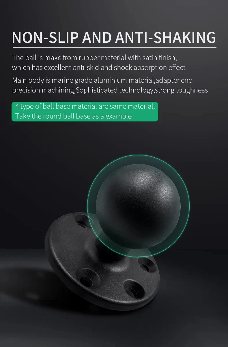 Heavy Duty Monitor Mount Ball Connector 13cm Short Length Arm Double ...