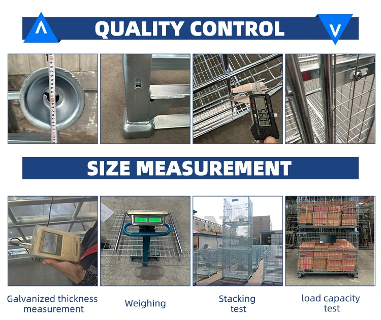 Steel Collapsible 5-Layer Sorter Cage Rack Powder Coating Stack Rack ...