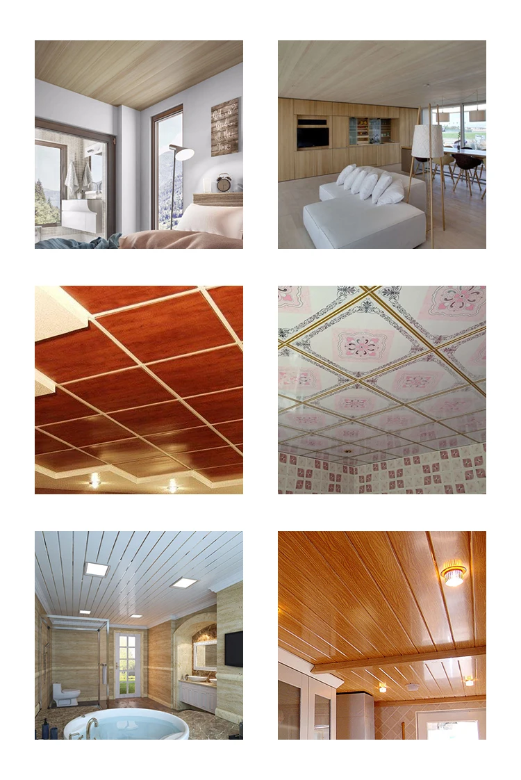 4x8 PVC Ceiling Panels for Indoor Decoration - Waterproof, Fireproof ...