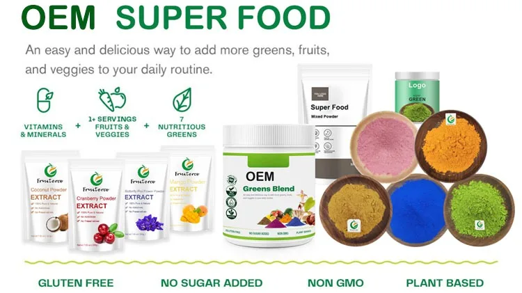Private Label 100% Pure Mixed Vegetable Powder Superfood Supergreens ...