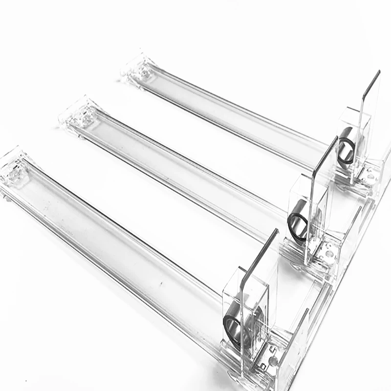 Plastic Adjustable Automatic Freezer Merchandise Shelf Pusher And ...