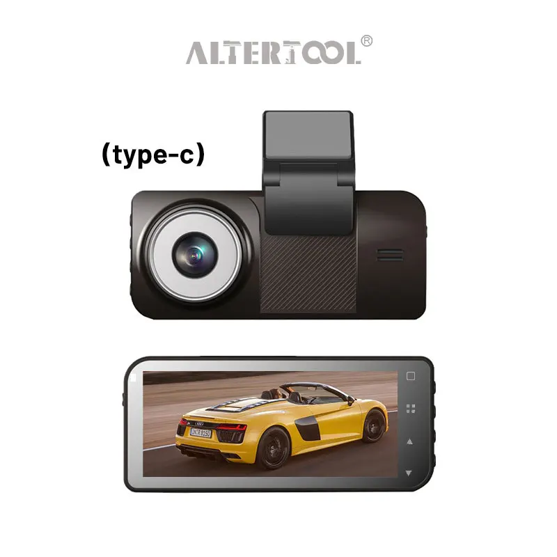 3.99 Inch Mini Car Black Box Dash Cam Driving Recorder 4k+1008p Rear ...