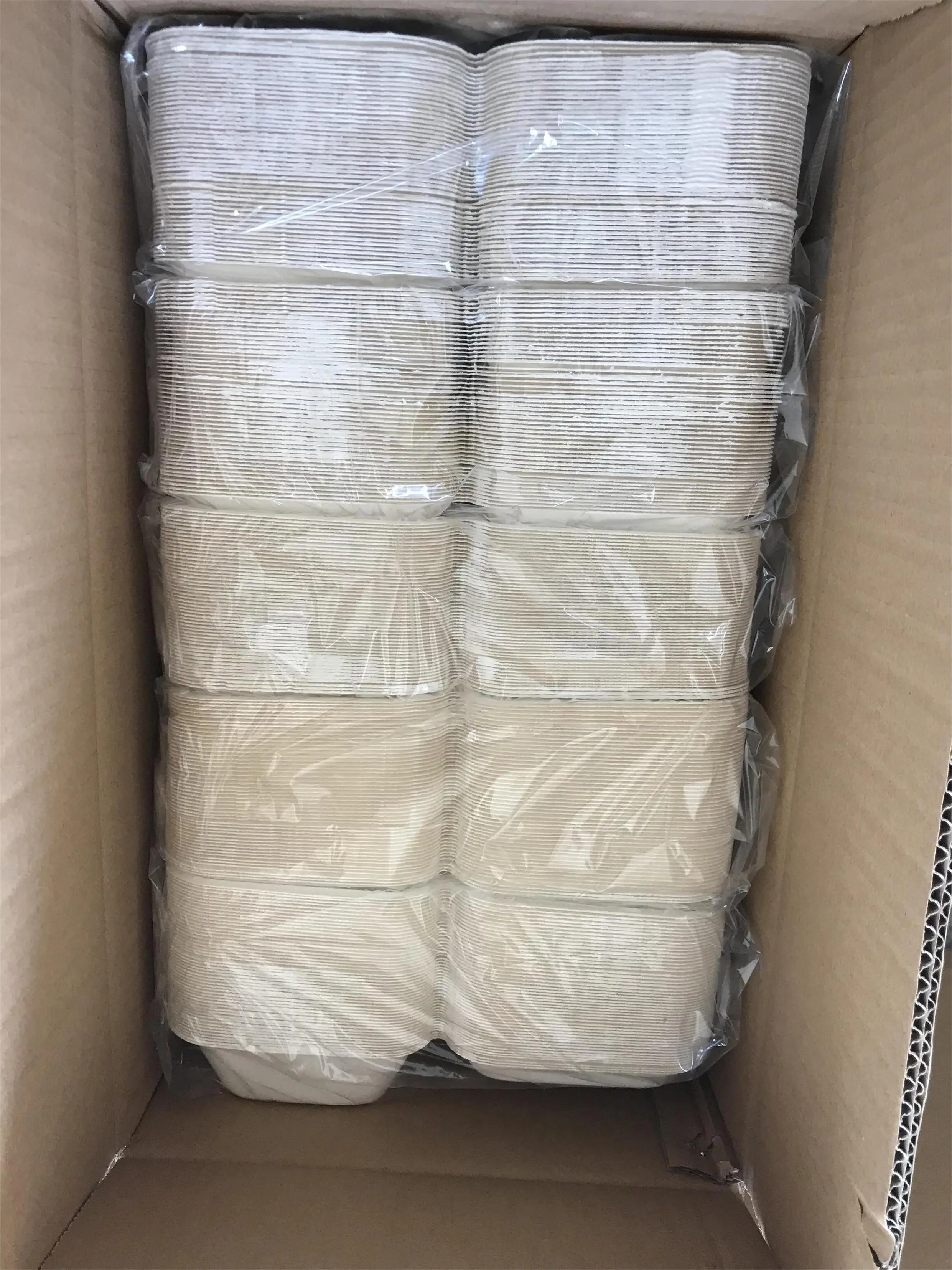 Two-compartment Disposable Paper Toast Sandwich Packaging Transparent ...