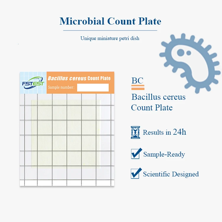 Fstest Bacillus Cereus Count Plate Compact Dry Culture Media ...