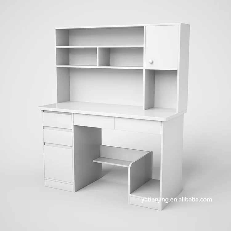 Simple Modern Home White Desk - Perfect for Small Spaces