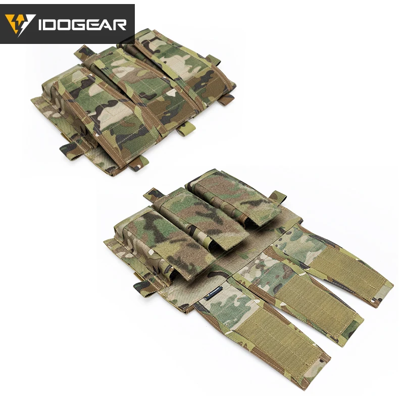 Idogear Triple Mag Pouch Detachable Hunting 500d Nylon Tactical Front ...