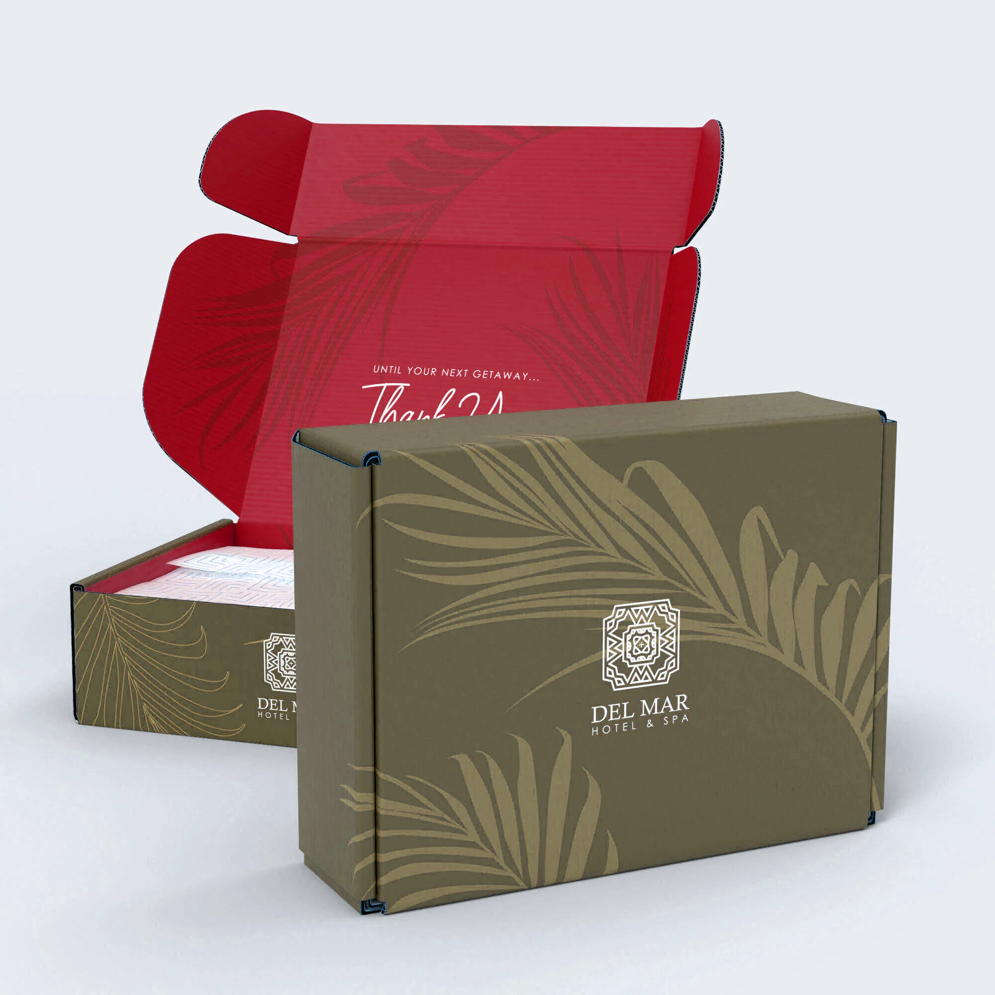 Custom Printing Logo Pink Shipping Cardboard Paper Box