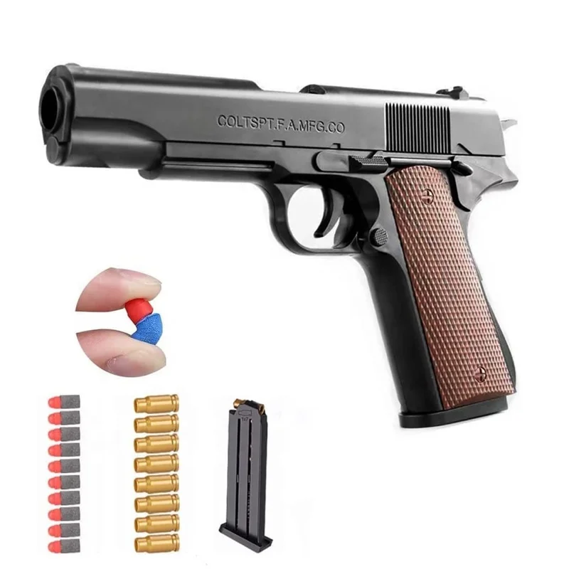 Wholesale Popular Soft Bullet Toy Guns For Boys Shell Ejecting Pistol ...
