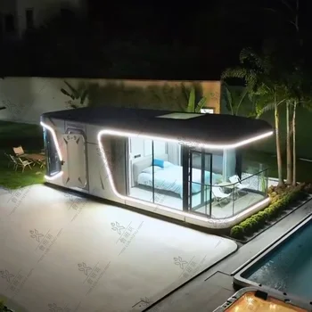 Chinese Casas Prefabricadas Villas Houseboat Capsule Cabin Inflatable ...