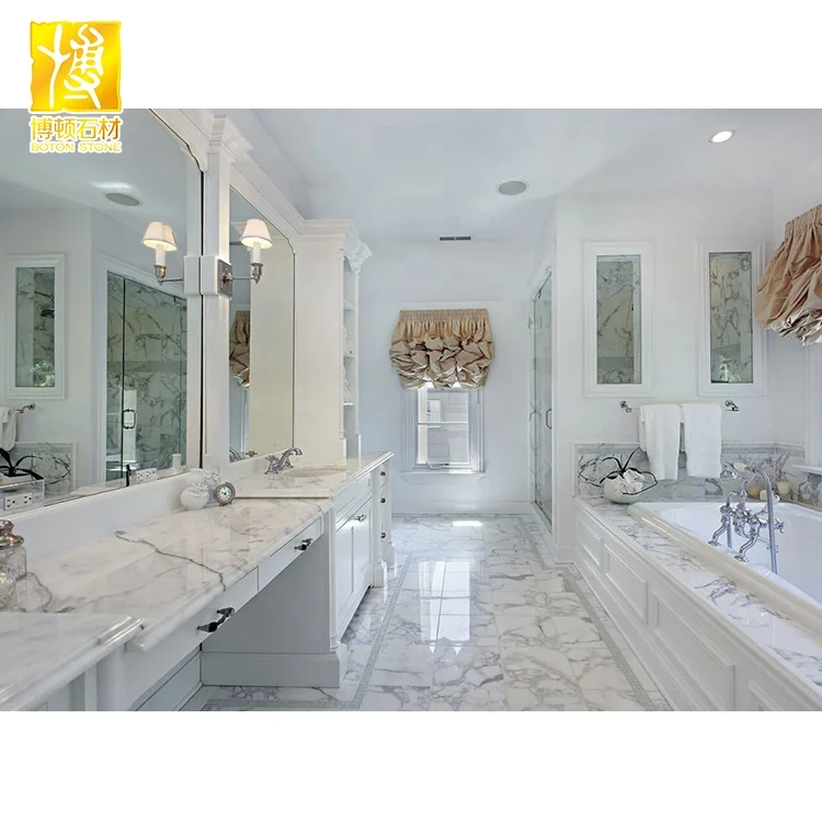 BOTON STONE Mármol artificial chino Venas de cuarcita blanca Encimera ...