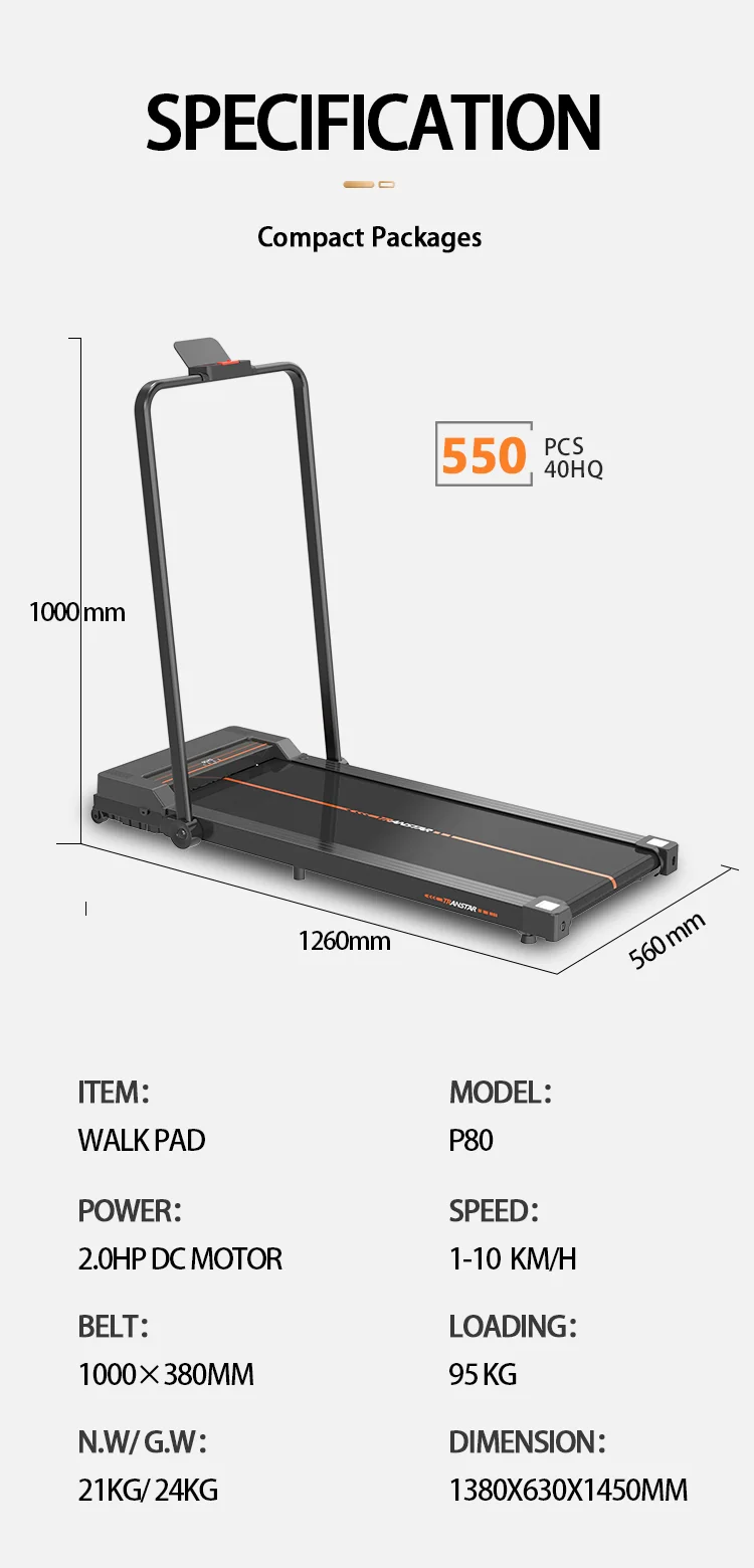 Mini under Desk Treadmill - Portable Home Exercise Machine