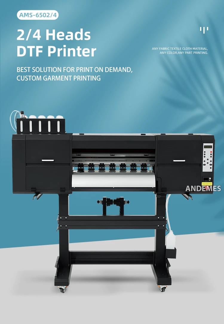 A1 60cm Dtf Printer With Shaker Dryer Oven Double Head I3200 Print Head
