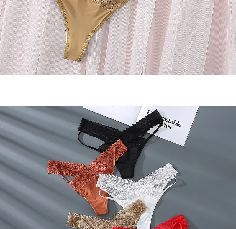 Sexy Panties Ladies Briefs Women Underwear Lace Thong Seamless Soft ...