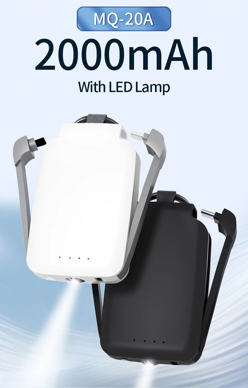 Mini Capsule Charger Power Bank Type C 2000mah Portable Battery Charger ...