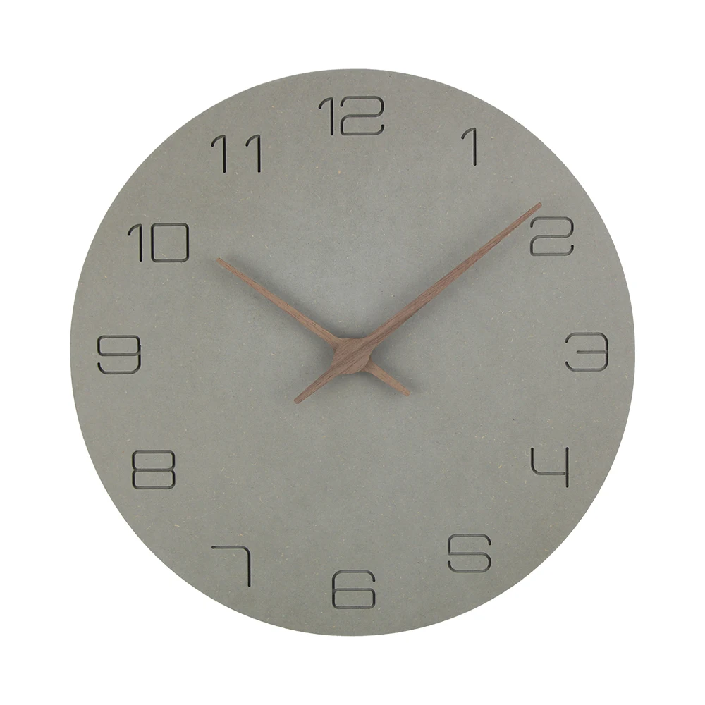2023 MDF Wood Wall Clock - Modern & Silent Quartz Clock