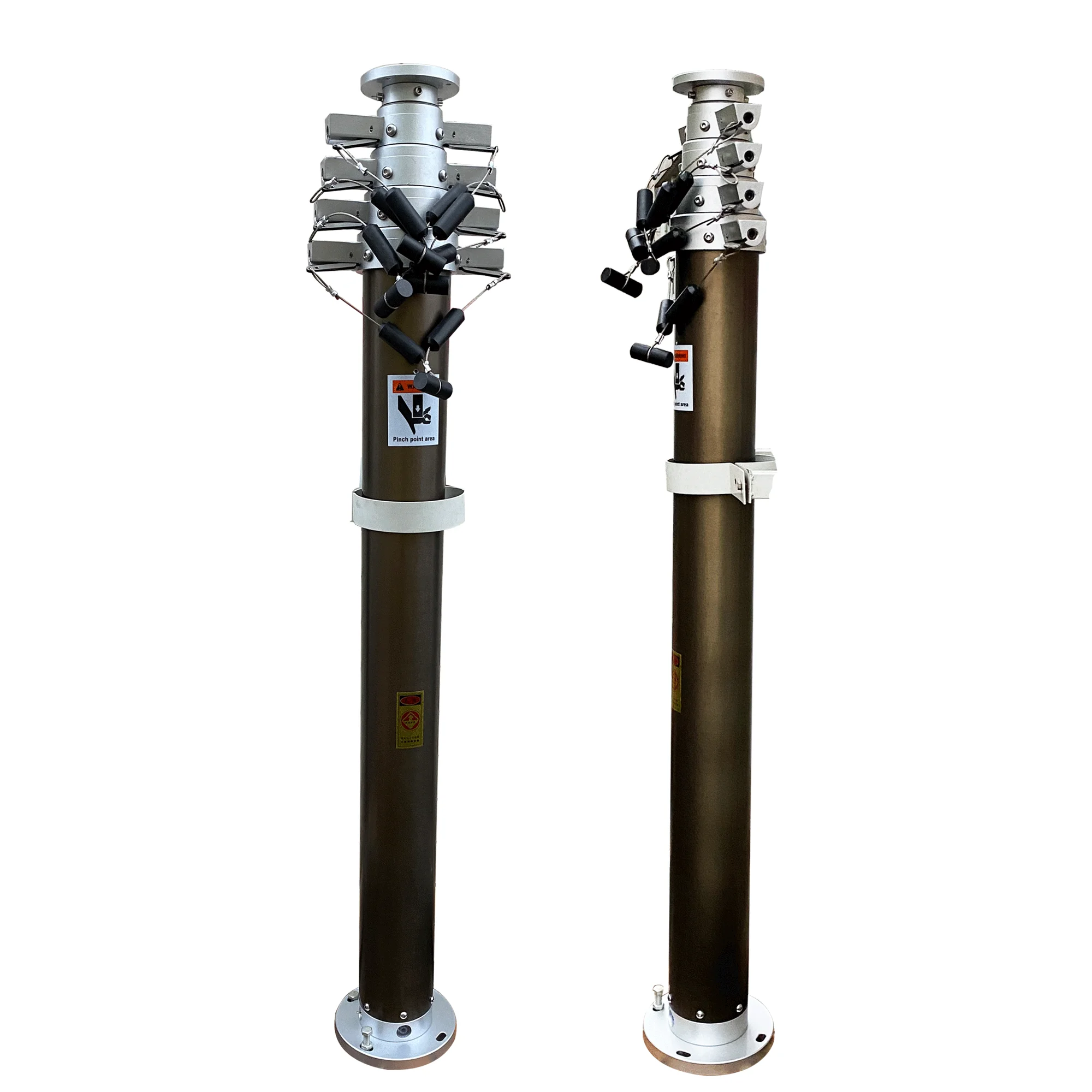 OKAF 6M Pneumatic Telecommunication Tower Self Locking Telescopic Mast ...