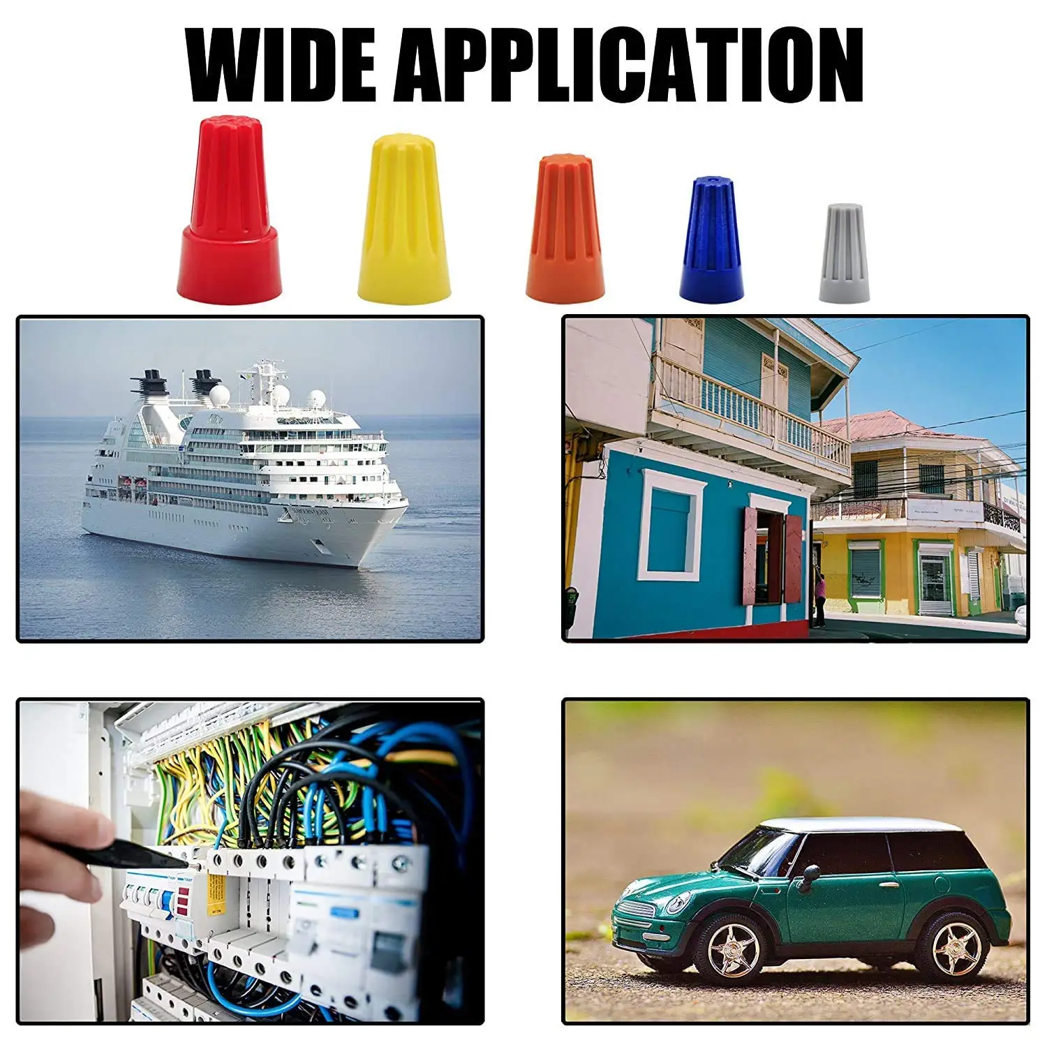 Mogen SP4 Electrical Wire Connectors - Reliable Screw Terminals