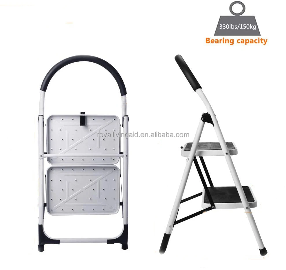 High Quality Household 2 Steel Folding Safety Step Ladders - Buy Safety ...