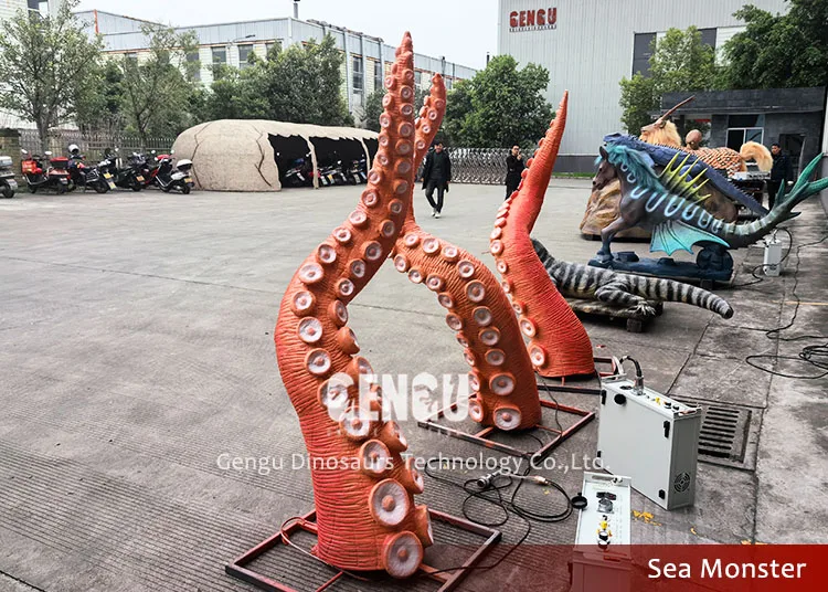 Customized Animatronic Model Big Octopus Tentacles Statue Octopus Legs ...