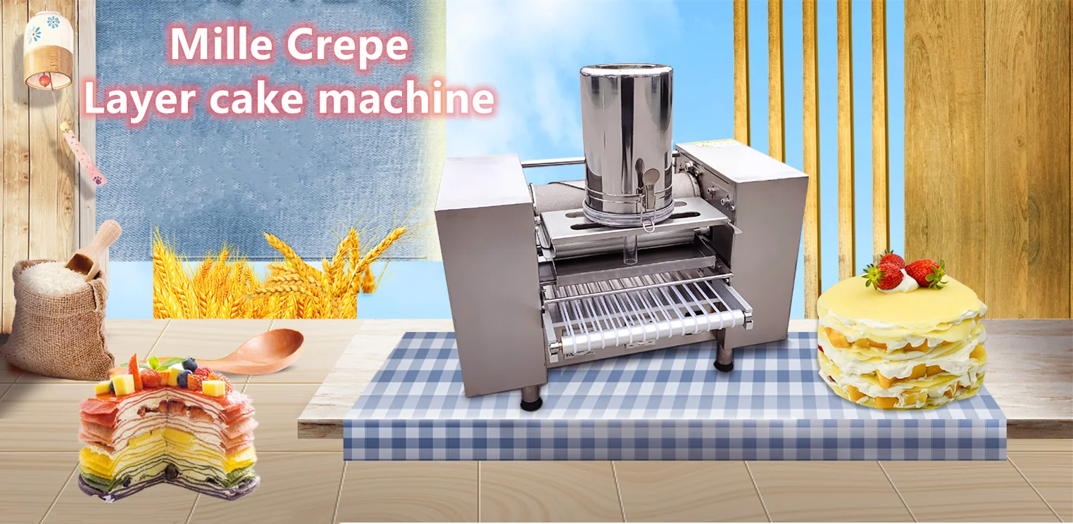 Commercial Mini Cake Machine Maker Mango Durian Matcha Pancake Skin ...