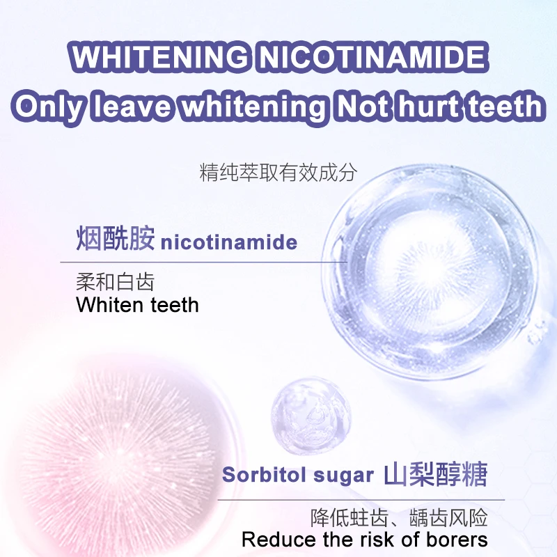 Nicotinamide Whitening Toothpaste Professional Organic Adult Toothpaste ...