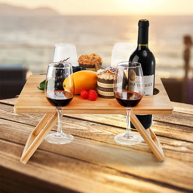 Outdoor Foldable Beach Tray - Vinos De Mesa Picnic Table