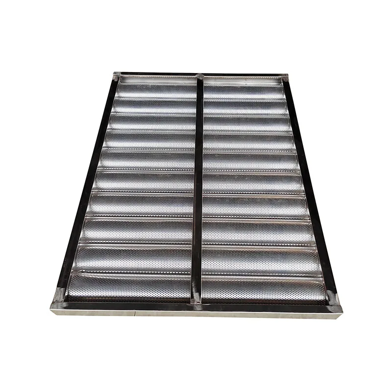 Stainless Steel Frame Aluminum Perforated French Stick Tray 10 Rows ...
