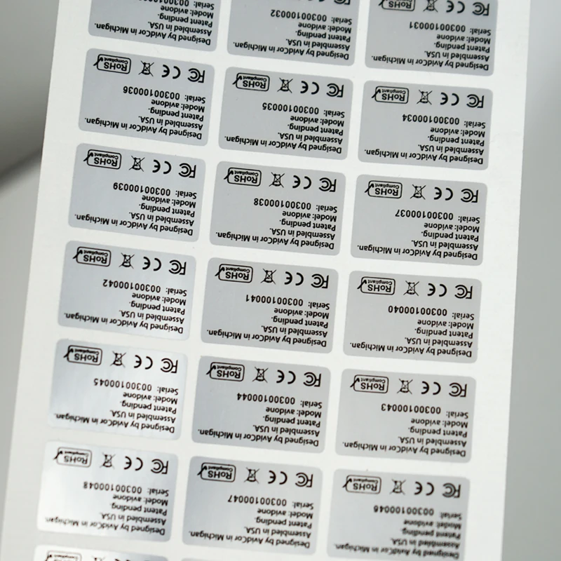 Customizable Electronic Products Serial Number Security Tag