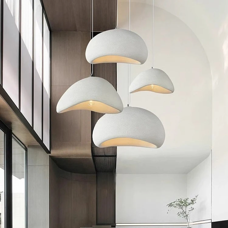 Japanese Style Wabi Sabi Chandelier Living Room Restaurant Ceiling Lamp ...