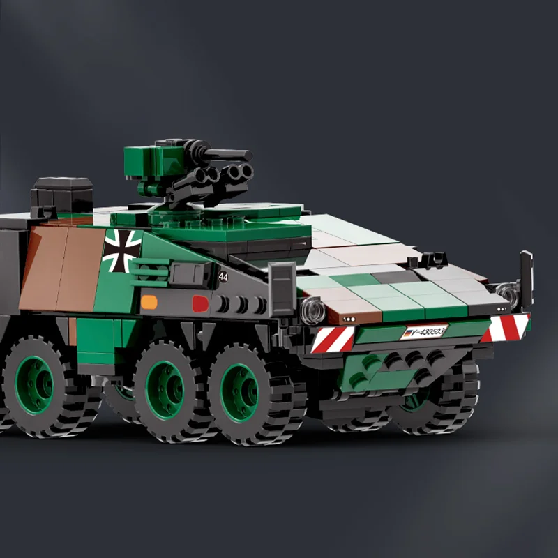 Wange Plastic Army Boxer Armored Vehicle Military Toy Brick Building ...