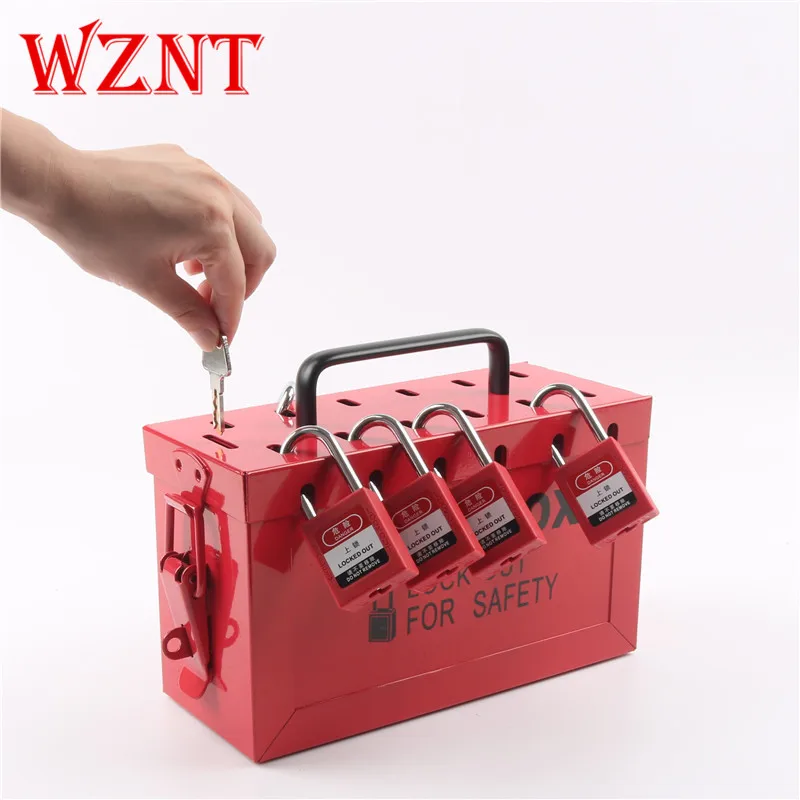 NT-K03 Red 13 Safety Padlock - Loto Lockout Tagout Lockbox