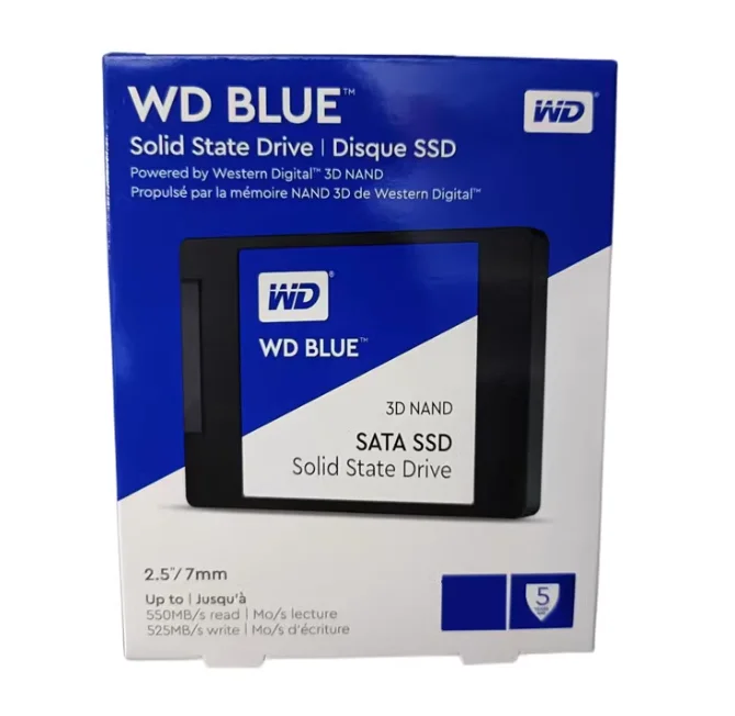 Original Blue WD Data WDS100T2B0A 1TB SSD Solid State Drive