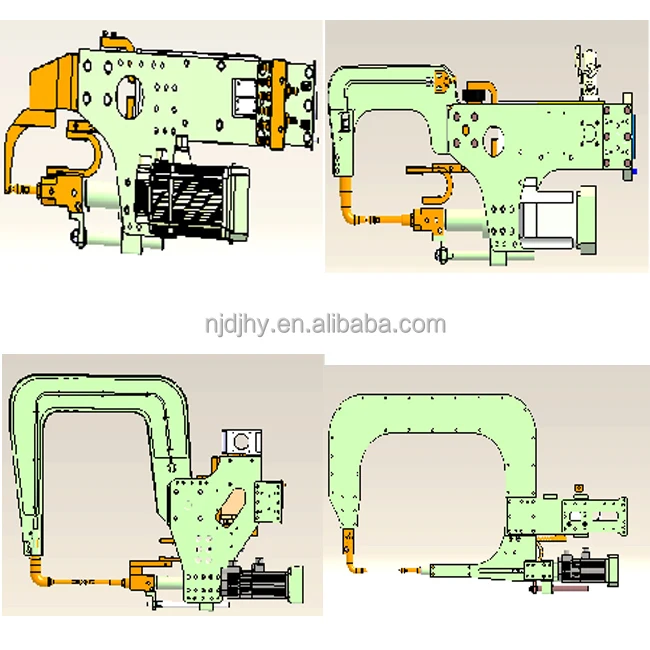 Hanging Integrative Spot Welding Gun Robotic Mini Mfdc Welding Gun ...